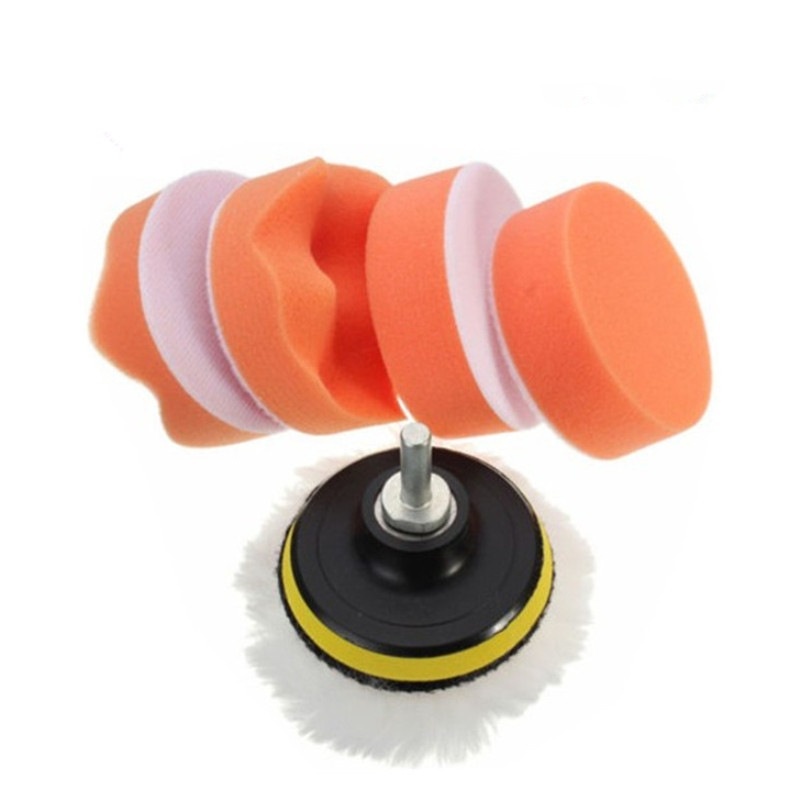 7 PCS Polishing Pad Polish Pad Sponge Pad Polish Waxing 5 inch Set ...