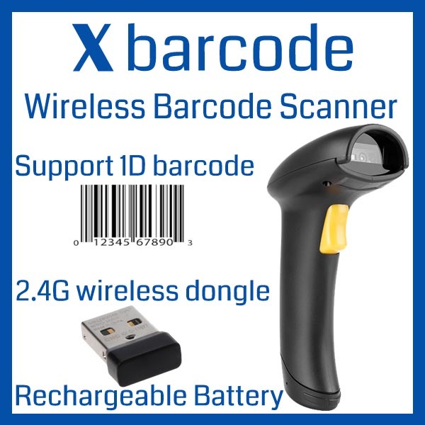 Xbarcode Wireless Laser Barcode Scanner | Shopee Malaysia