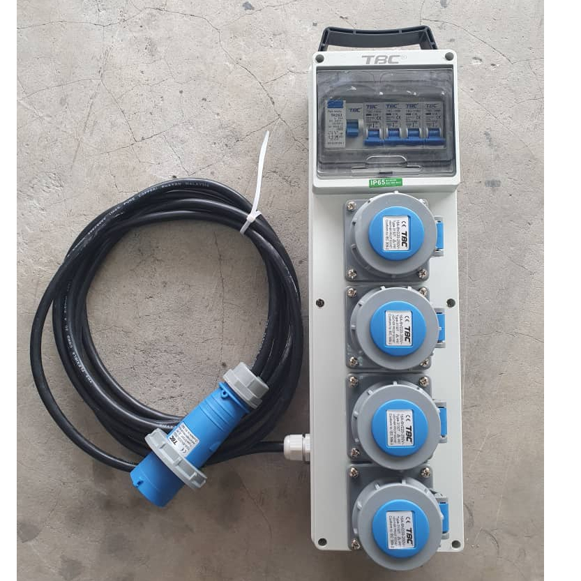 TBC Portable Distribution DB Box IP67 220V x 16A 3 Pin Socket [SIRIM ...