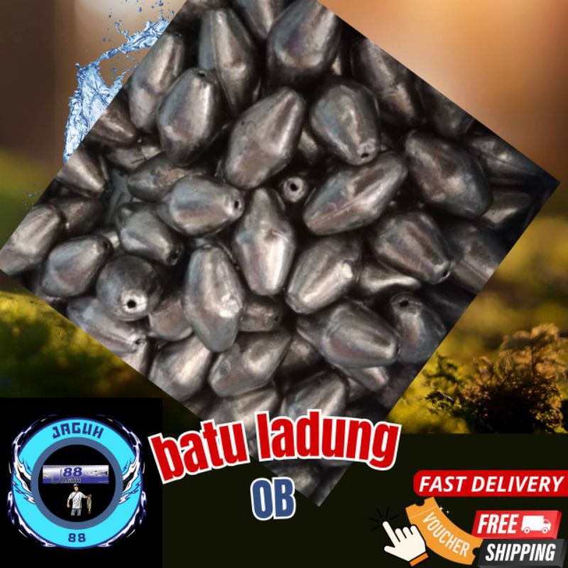batu timah ladung pancing OB/ fishing lead sinker | Shopee Malaysia