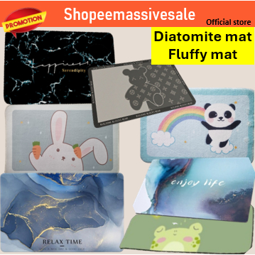 Premium Thick Soft diatomite mat antislip diatom floor mat toilet mat ...