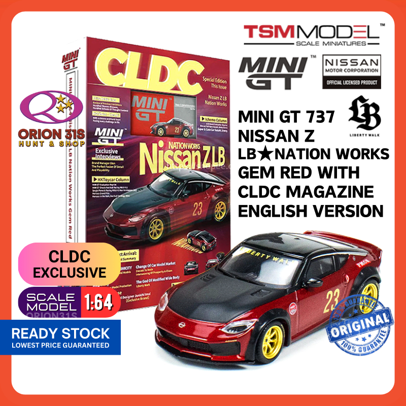 Mini GT 737 Nissan Z LB★NATION WORKS Gem Red with CLDC Special Edition ...