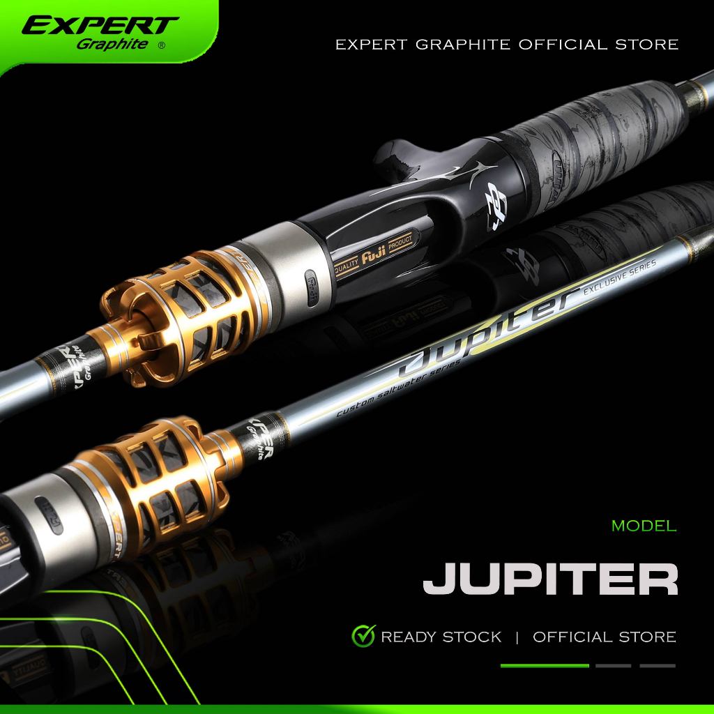 Expert Graphite Light Electric Reel Rod Boat Rod Jupiter SALTWATER ...