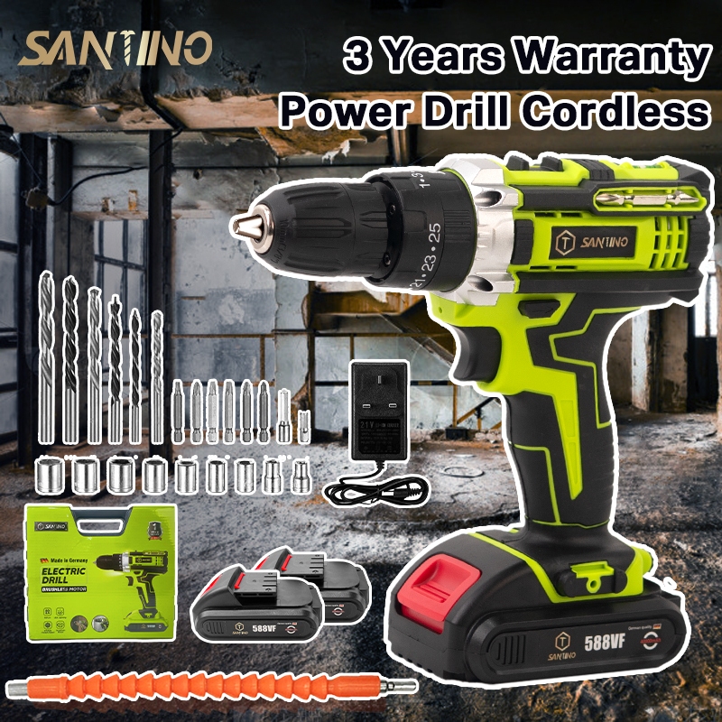 Cordless Electric Drill Electric Screwdriver Set Impact Electric Drill ...