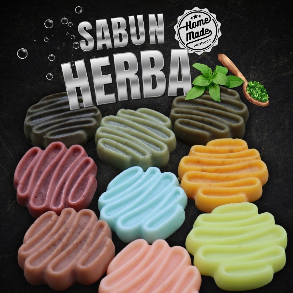 homemade soap/organic soap bar/sabun gatal kulit ekzema/sabun herba ...