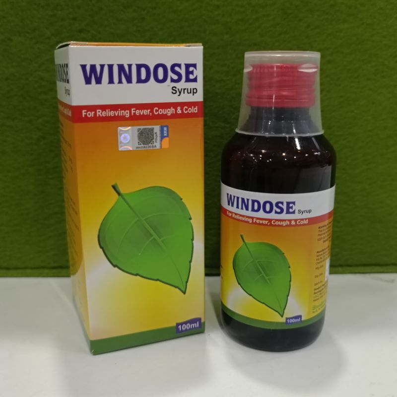 WINDOSE SYRUP FOR RELIEVING FEVER, COUGH & COLD 100ML ( EXP : 12/2024 ...