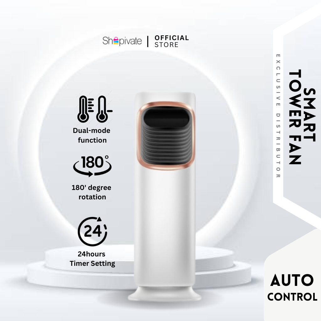 Smart Tower Fan Bladeless Remote Control with Timing Function Low Noise ...