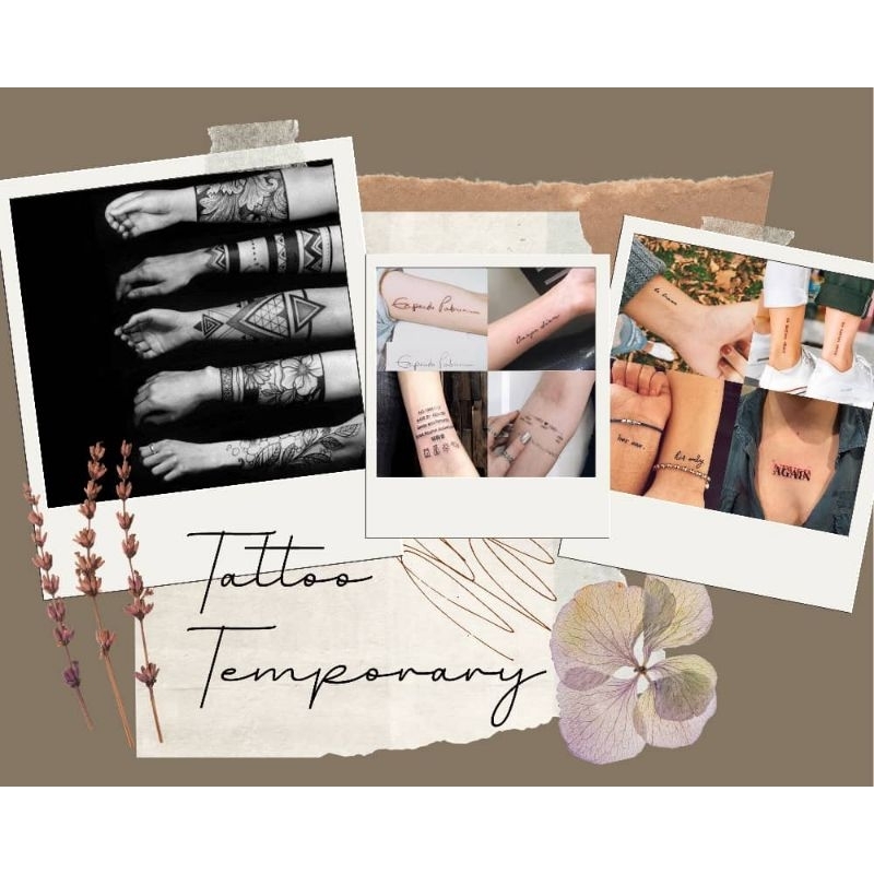 Tattoo temporary sticker | Shopee Malaysia