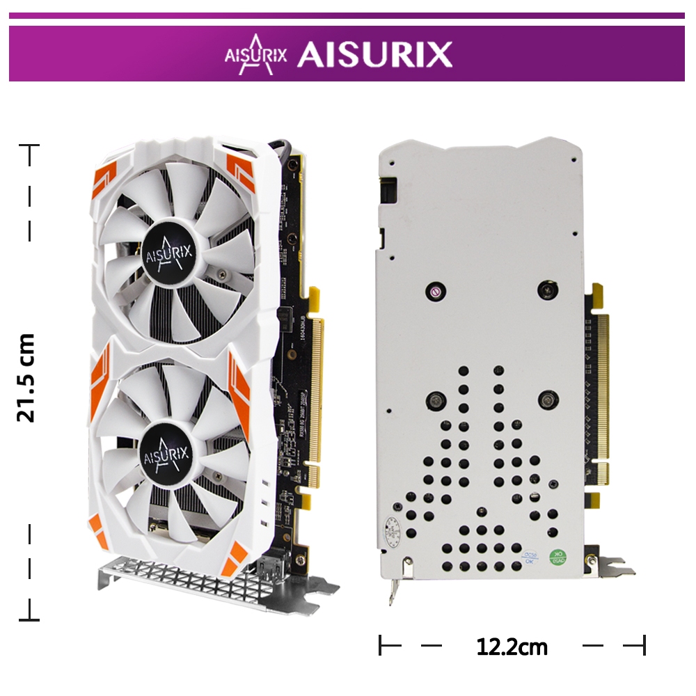 AISURIX Brand New Graphics Card RX 580 8GB AMD Radeon Computer GPU ...