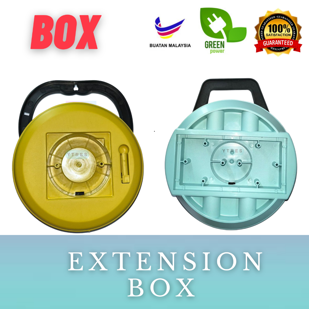 Round Extension Wire Box Power Cable Roller Trailing Socket Plug ...