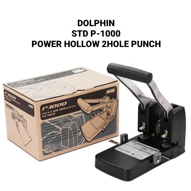 (1UNIT) DOLPHIN STD P-1000 Power Hollow 2Hole Punch | 打洞机 X 1UNIT | Shopee Malaysia