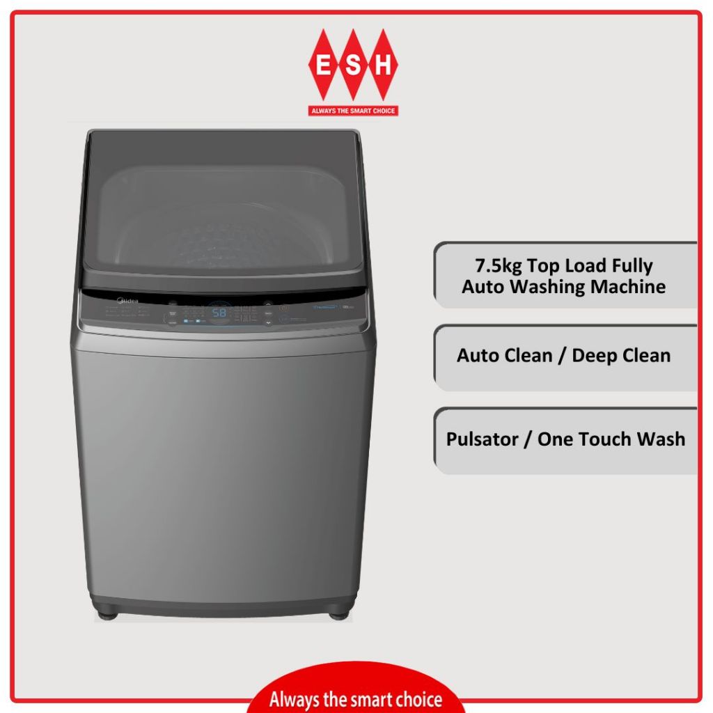 Midea MA200W75 7.5kg Top Load Fully Auto Washing Machine | ESH | Shopee ...
