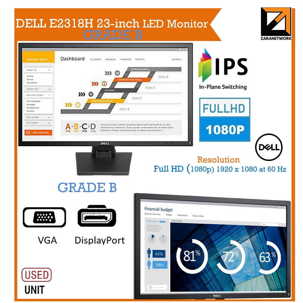 LED / LCD / DELL / 17 ~ 24 INCH, WIDESCREEN LED MONITOR LCD MONITOR ...