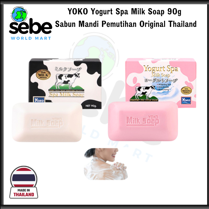 YOKO Yogurt Spa Milk Soap 90g Sabun Mandi Pemutihan Original Thailand ...