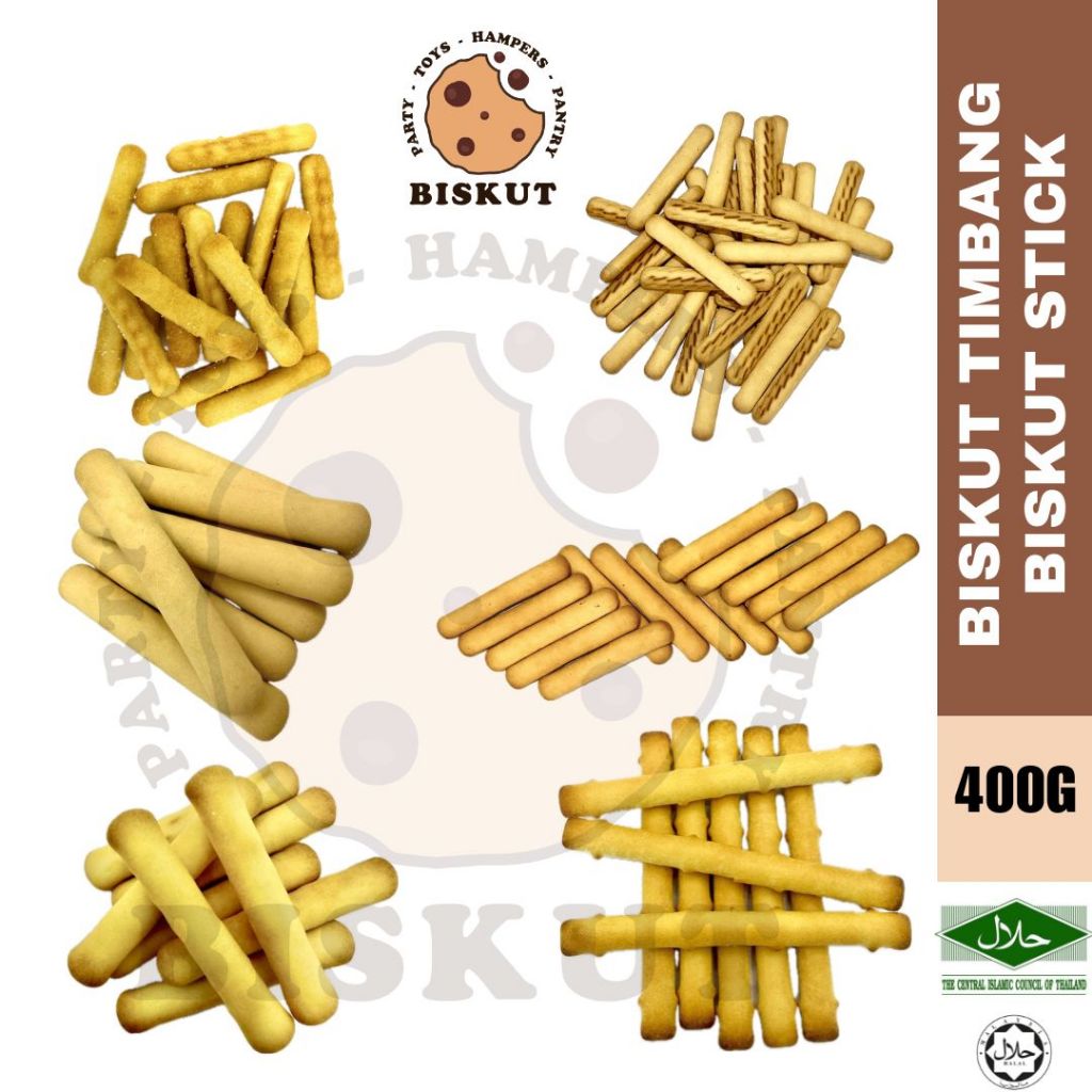 Biskut Timbang 400g/ Biskut Stick/ Pogo Stick/ Sugar Potato Stick ...