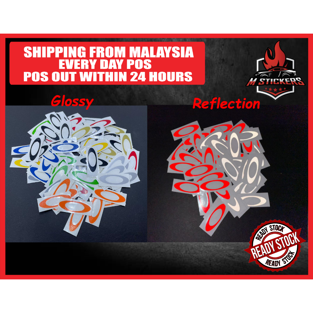 OAKLEY Sticker motor sticker pantul cahaya glossy | Shopee Malaysia