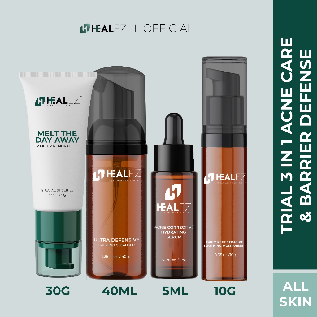 HEALEZ Travel Size Combo - Makeup Remover (30g) + Cleanser (40ml ...