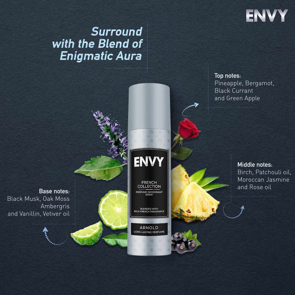 ENVY FRENCH COLLECTION DEODORANT SPRAY BLENDED WITH RICH FRENCH ...