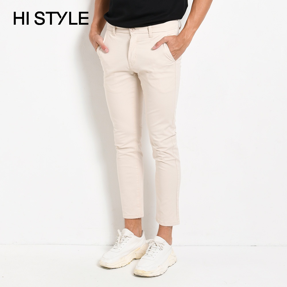 HI STYLE Men Long Pants Slim Fit - Khaki - HSC410173 / Seluar Panjang ...