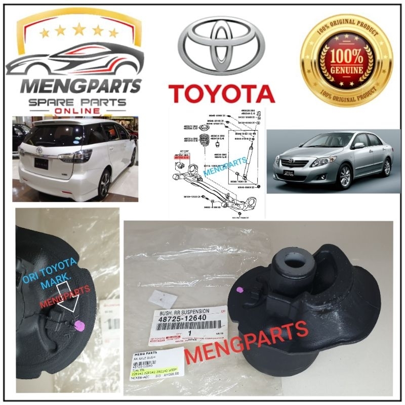 ORIGINAL TOYOTA ALTIS ZZE141 ZZE142 ZRE142 ZRE143 WISH SEPET ZGE20 ...