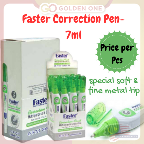 Faster Correction Pen 7ml/修正笔 - CFF 727 (Price For 1 Pcs) School Office ...