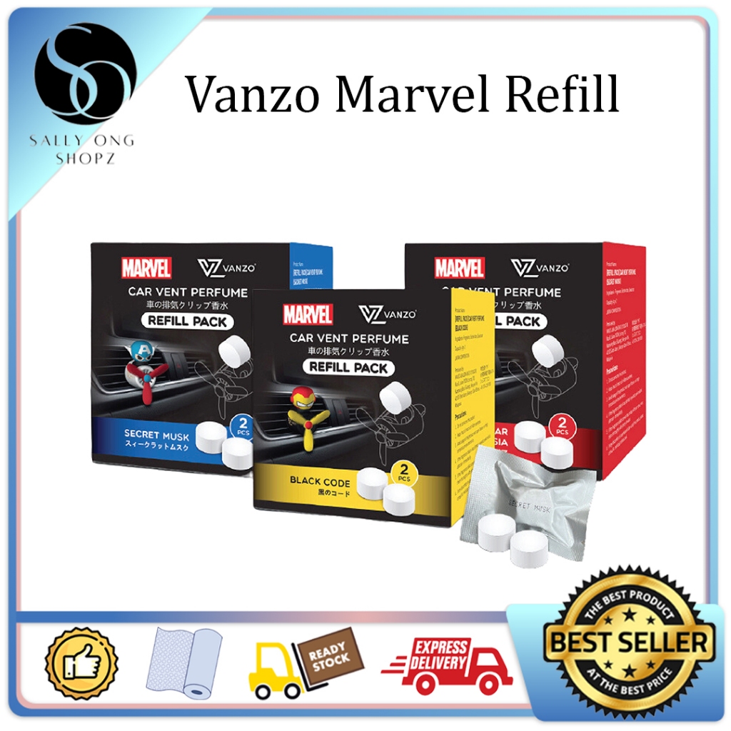 Vanzo Marvel car perfume Refill Pack(2pcs) | Shopee Malaysia