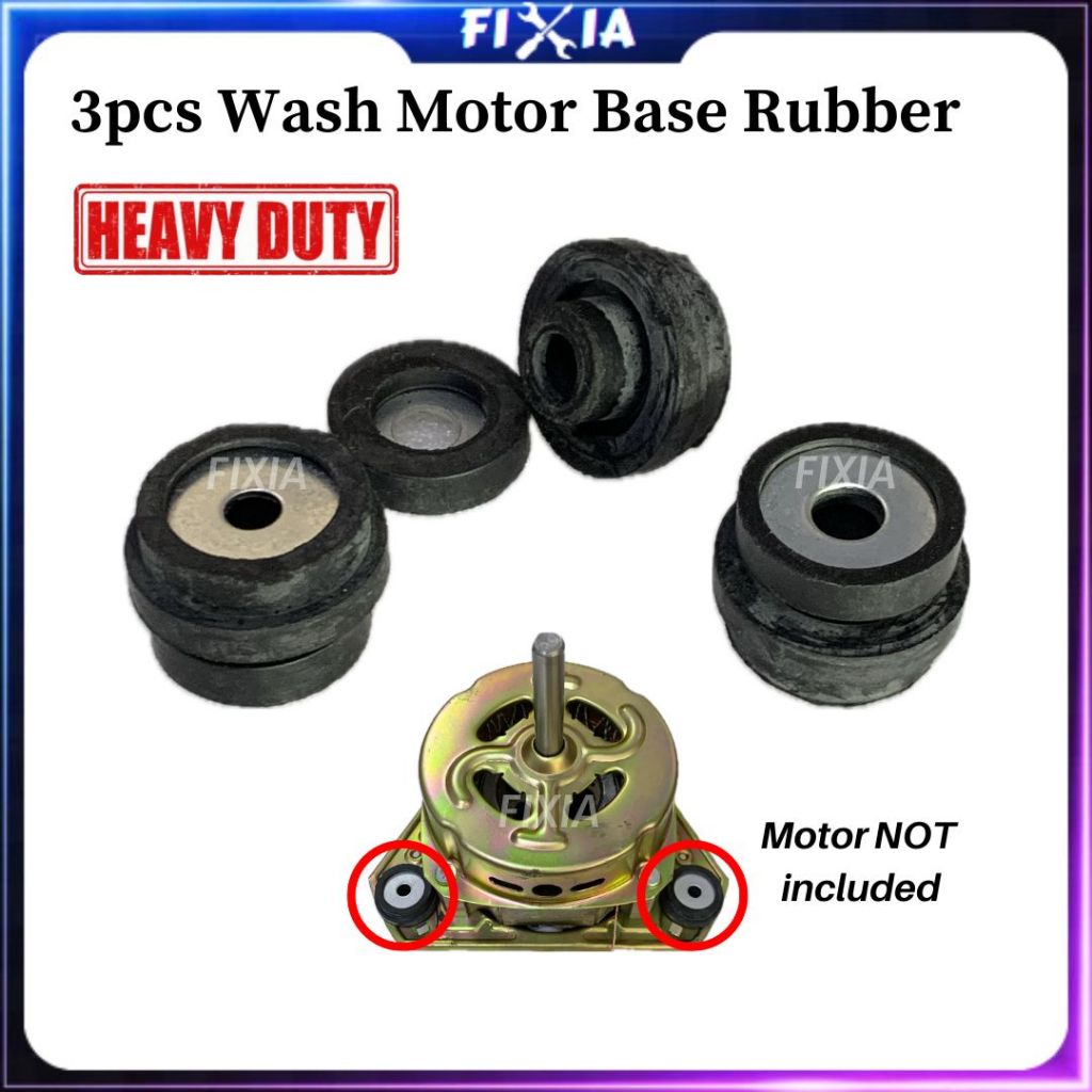 (3pcs) Heavy Duty Wash Motor Base Rubber Semi Auto Washing Machine ...