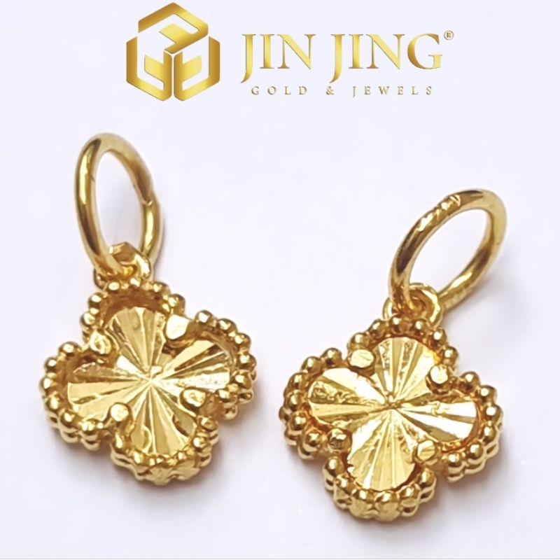 LOKET LEAF CLOVER EMAS 916 TULEN 0.66g/0.67g | Shopee Malaysia