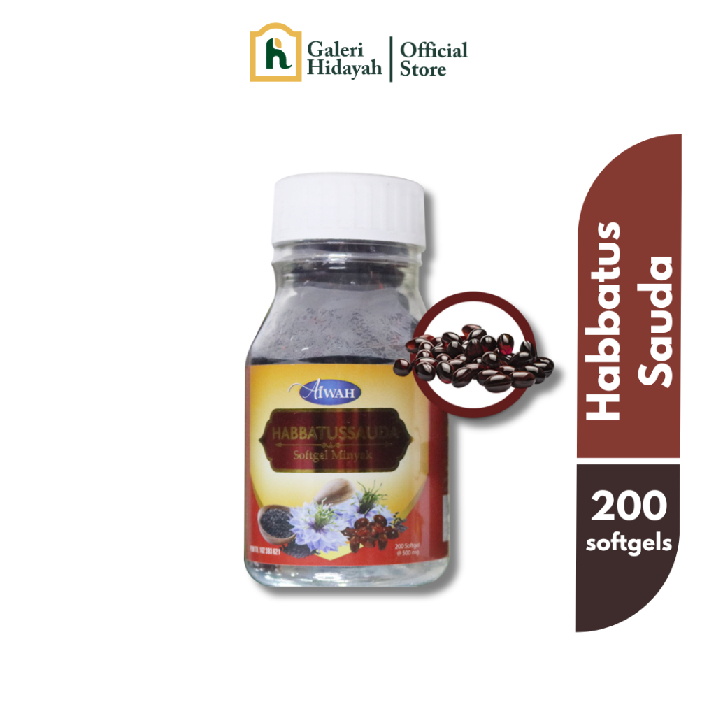 Aiwah Softgel Habatus Sauda [200 Softgels] | Shopee Malaysia