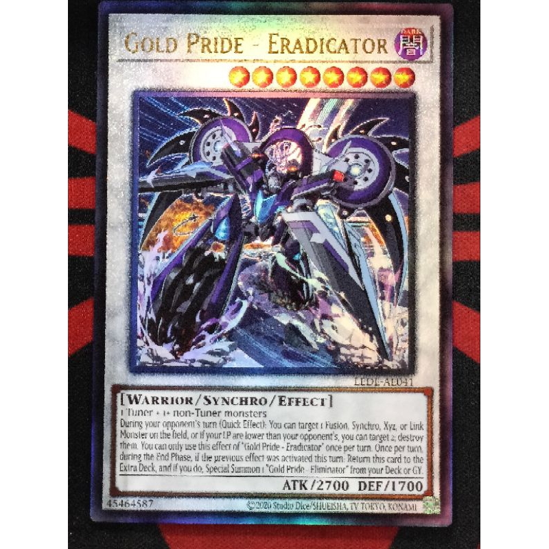 YUGIOH KONAMI LEDE-AE041 Gold Pride - Eradicator (Ultimate Rare/Ultra Rare) | Shopee Malaysia