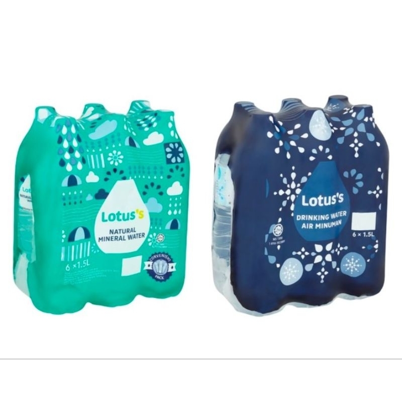 LOTUS Halal Drinking Water|Mineral Water 1.5L x6 | Shopee Malaysia