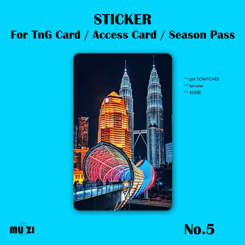 Malaysia KLCC TnG Card STICKER NFC STICKER Waterproof Thick Hard ...