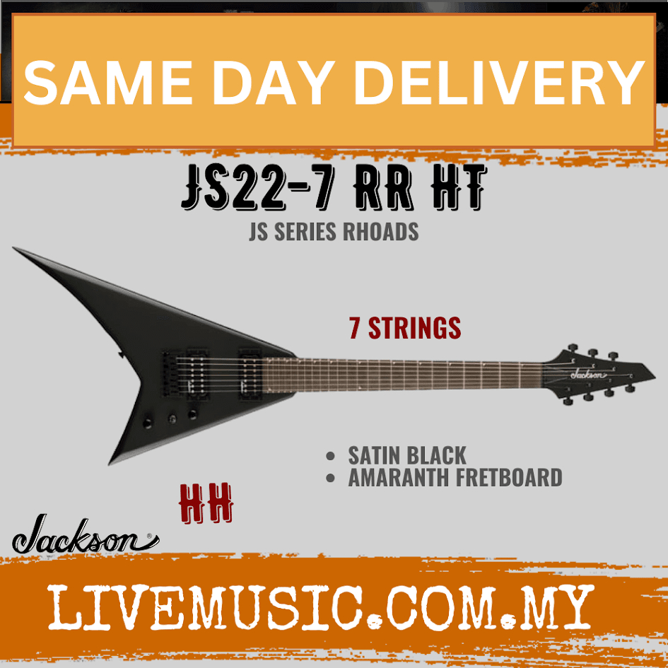 Jackson JS Series Rhoads JS22-7 RR HT 7-String Electric Guitar ...