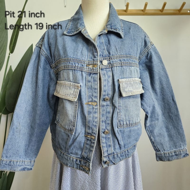 [JEANS JACKET cantik ] Women Denim Jacket Jeans Jacket Clothes Cowboy ...