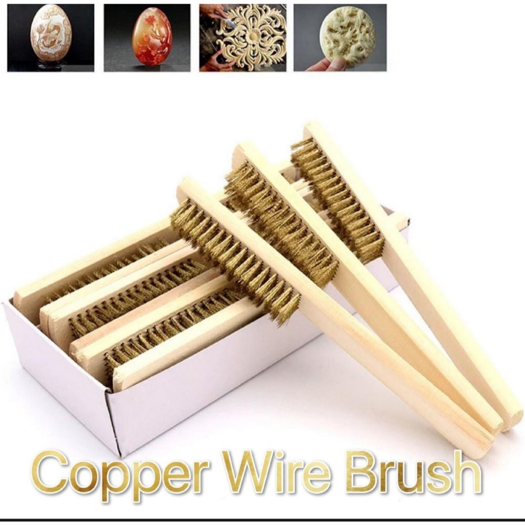 Copper Brush Berus Dawai Tembaga Berus Lantai Besi Hard Brass Wired ...
