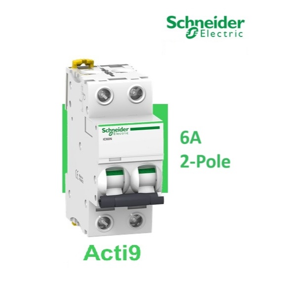 Schneider Electric Acti9 iC60N 2P 6A MCB C Curve - A9F74206 | Shopee Malaysia