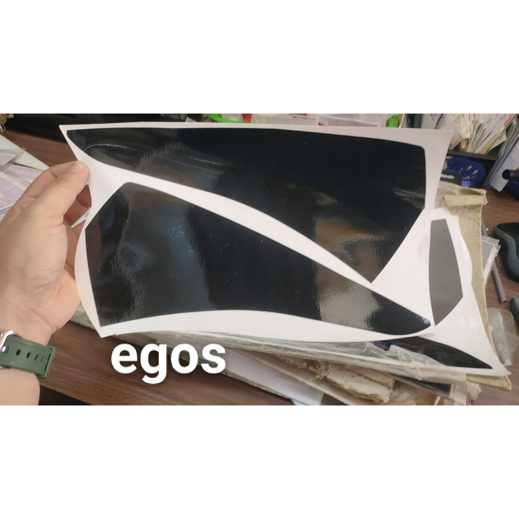 YAMAHA Y110/SS2/SS2/EGOS/SRL110-FRONT FENDER STICKER HITAM-STICKER ...