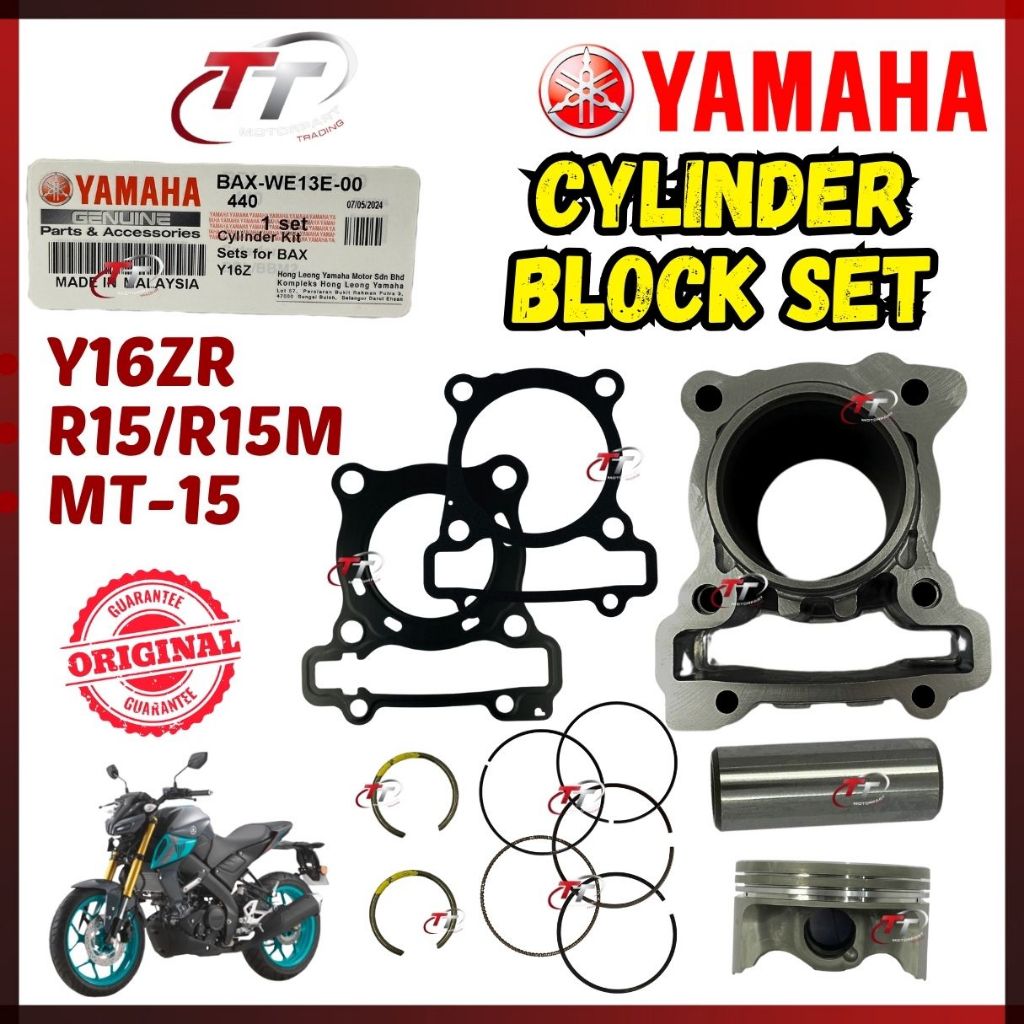 R15M R15 MT15 Y16ZR Y16 Cylinder Block Complete Set Blok Piston Ring ...