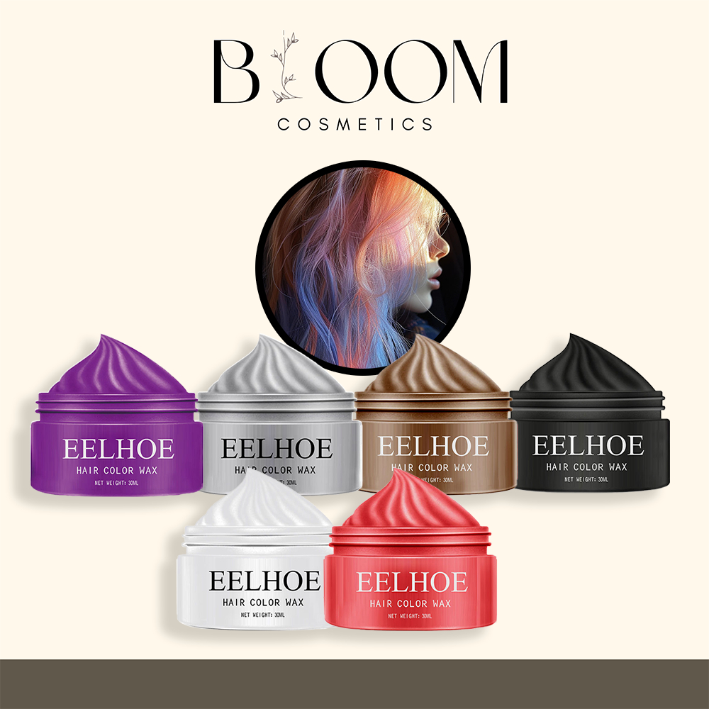 Eelhoe Temporary Colour Hair Wax Japan Silver Ash Grey Color Mud