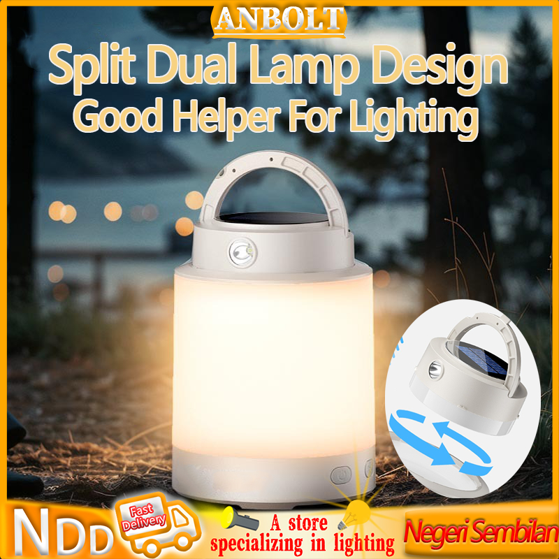 LED Solar Camping Light Multifunctional Camping Light 7 RGB Color ...