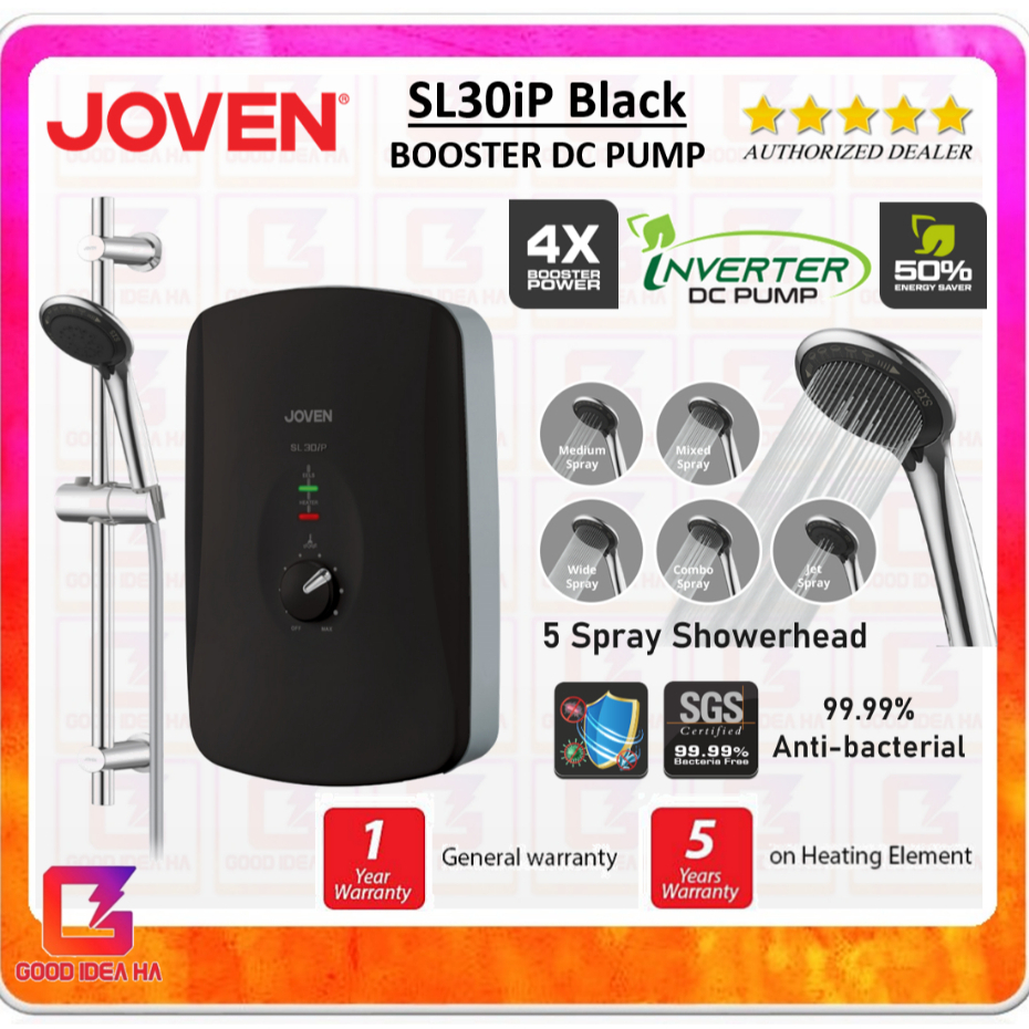 Joven SL30iP Instant Water Heater (DC Pump)(Black/White) | Shopee Malaysia
