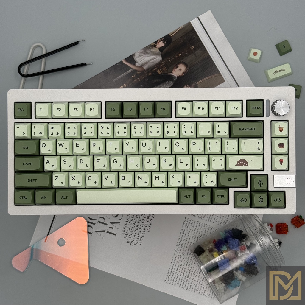 [LOCAL STOCK] Matcha Keycap (JAP) PBT XDA Profile Dye Sub Keycaps For ...