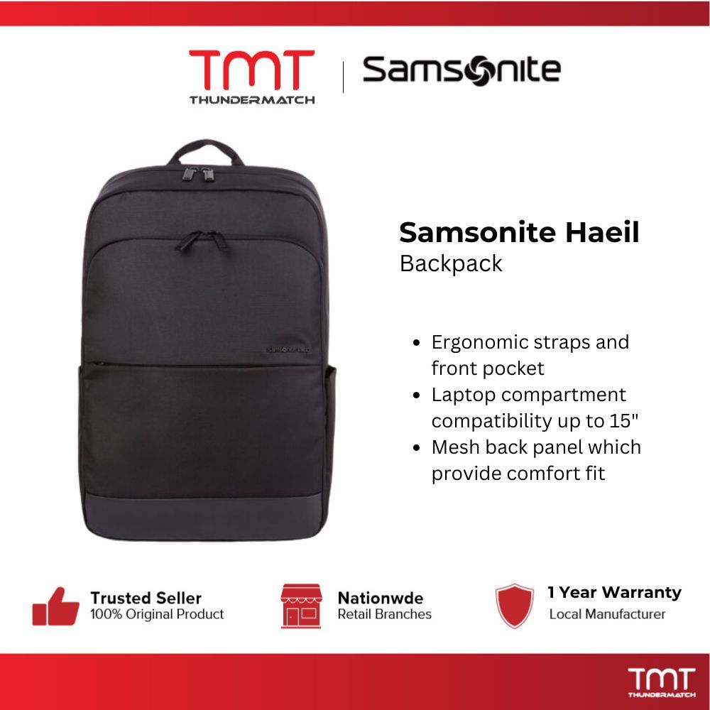 Samsonite Haeil Backpack | Shopee Malaysia