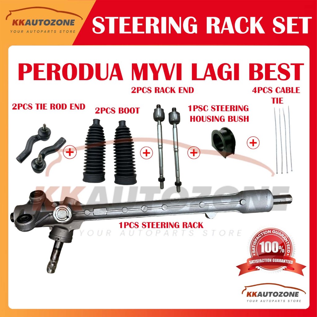 100% NEW Perodua Myvi Lagi Best Steering Rack Set (12pcs) | Shopee Malaysia