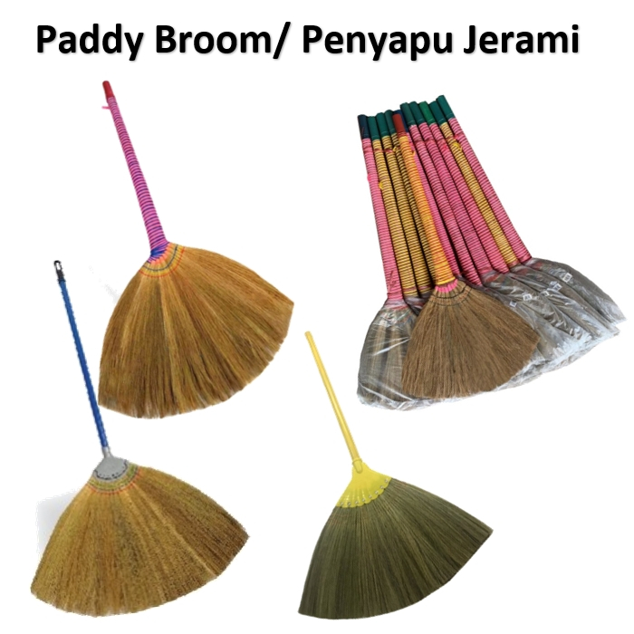 Penyapu Jerami/ Paddy Broom/ Straw Broom/ Brooms/ Penyapu Lantai/ Sapu ...