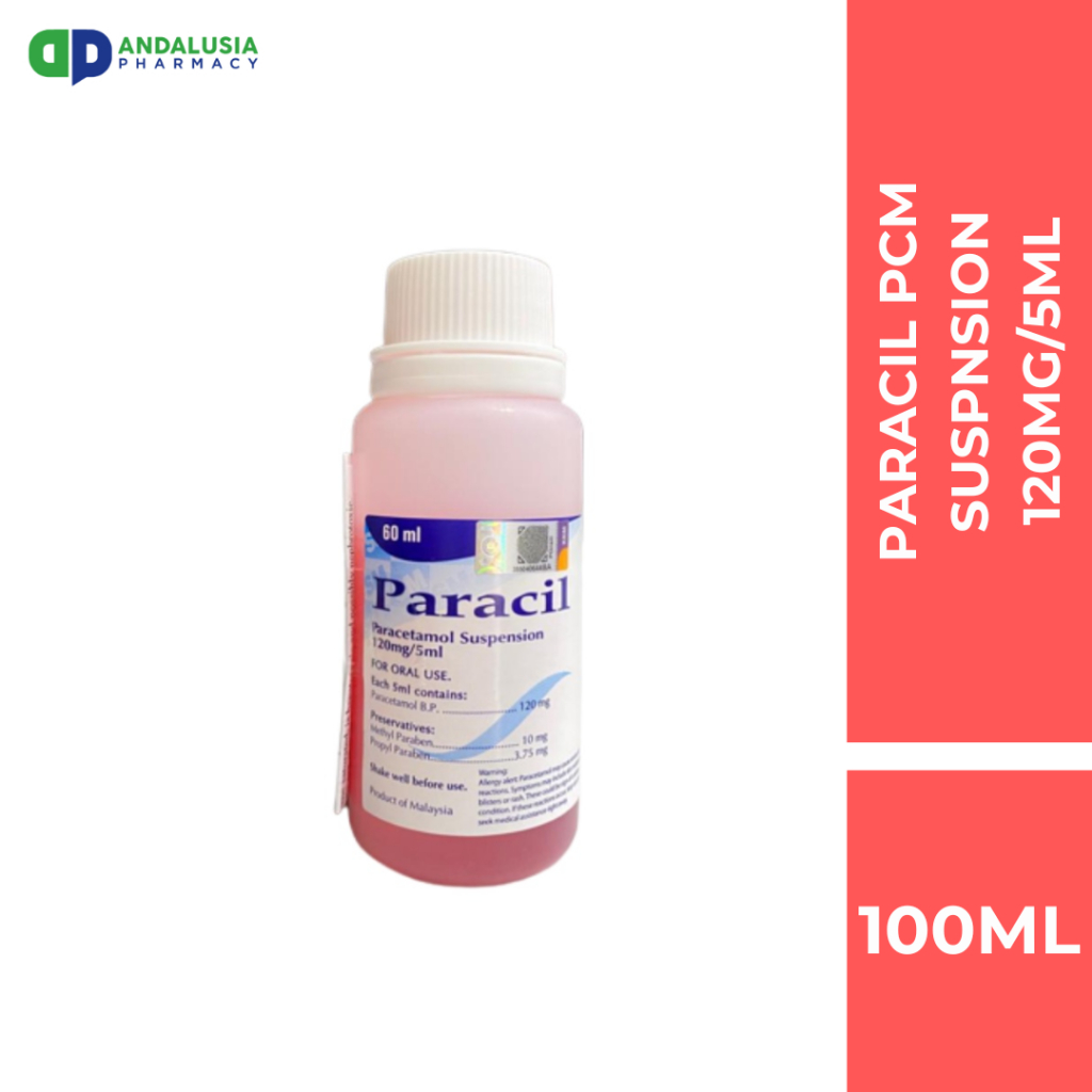 PARACIL PCM SUSPENSION 120MG/5ML (100ML) | Shopee Malaysia