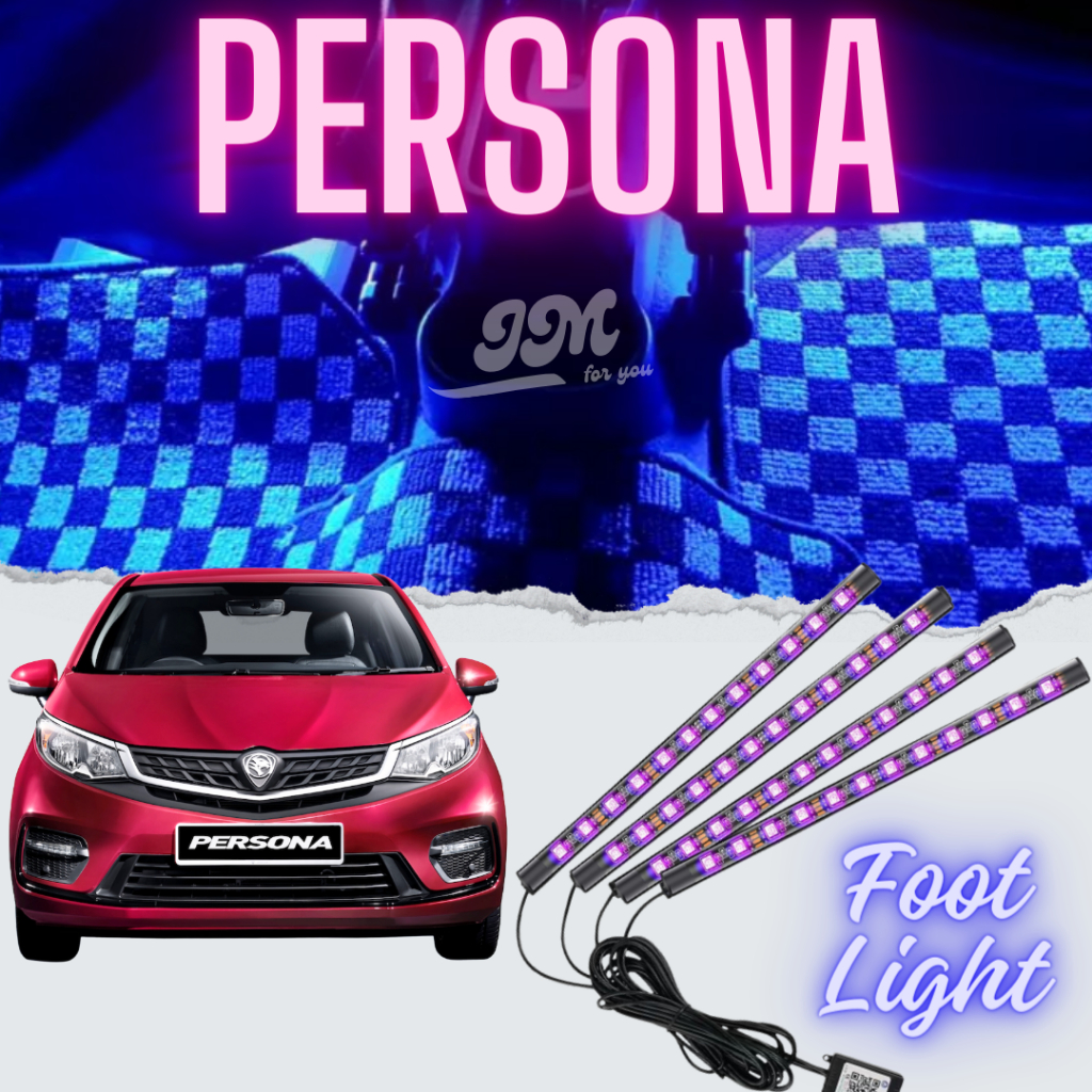 PERSONA VVT LED FOOT LIGHT RGB Floor Ambient Lampu Kaki Kereta Interior ...