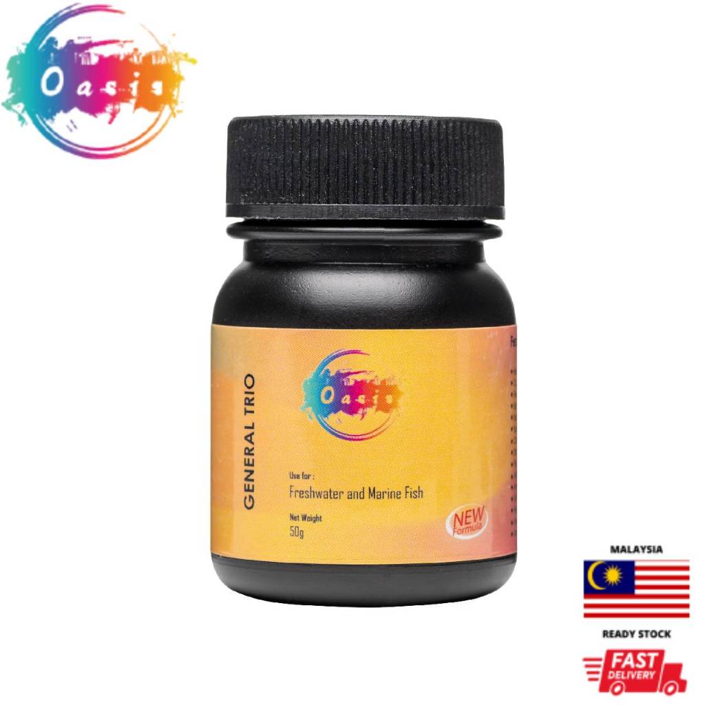 Oasis General Trio Fish Medication/Ubat Ikan/Fish medicine [50g/200g ...