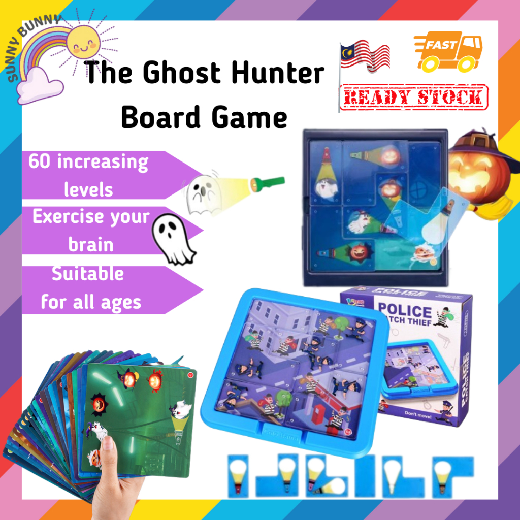 SUNNYBUNNY The Ghost Hunter Board Game Family Game Kids Board Game Kids ...