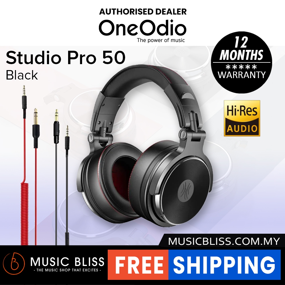 OneOdio Pro 50 Adapter-Free Over Ear Headphones for Studio Monitoring ...